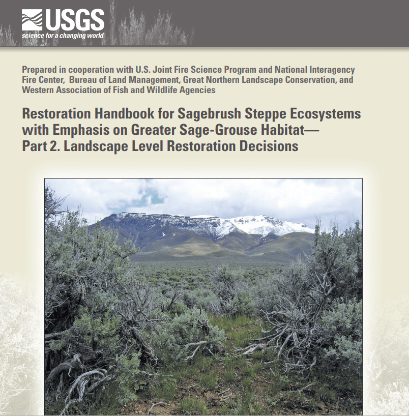 Restoration handbook for sagebrush steppe ecosystems with emphasis on ...